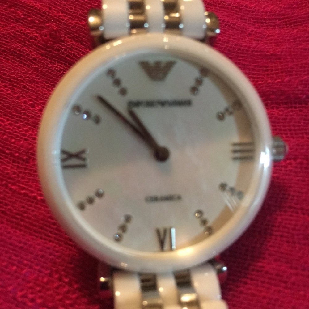 Beautiful Ceramic Emporio Armani Watch. - Gem